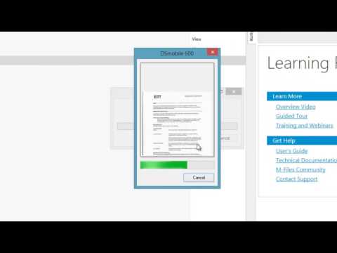 Desktop Scanning in M Files Video