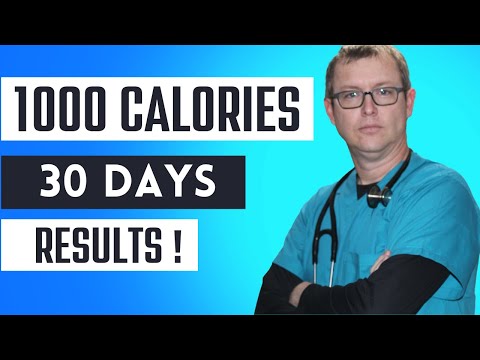 Results! 1000 calories for 30 days. Obesity Doctor reviews the fat loss body composition data