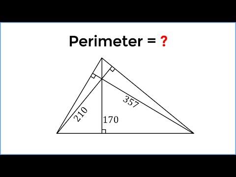 If you know the altitude lengths, what is the perimeter?