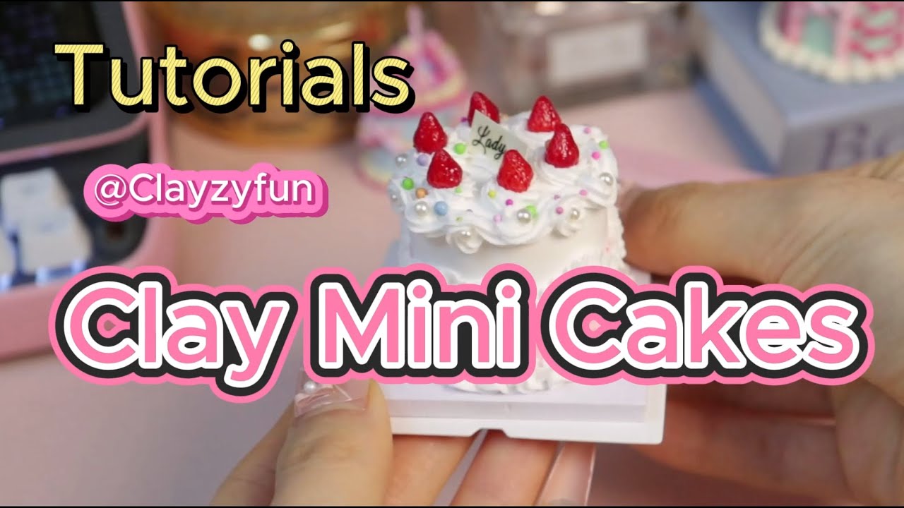 DIY Mini Clay Cake Tutorial – Step-by-Step for Beginners | Clayzyfun