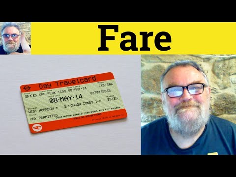 🔵 Fare Meaning - Fare Defined - English Collocations C2 CPE - ESL British English Pronunciation