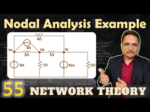 2 - Nodal Analysis in Network Theory: Detailed Example and Solved Problem Video Lecture - Crash ...