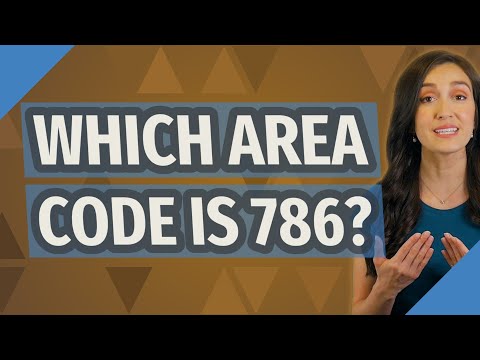 Which area code is 786?