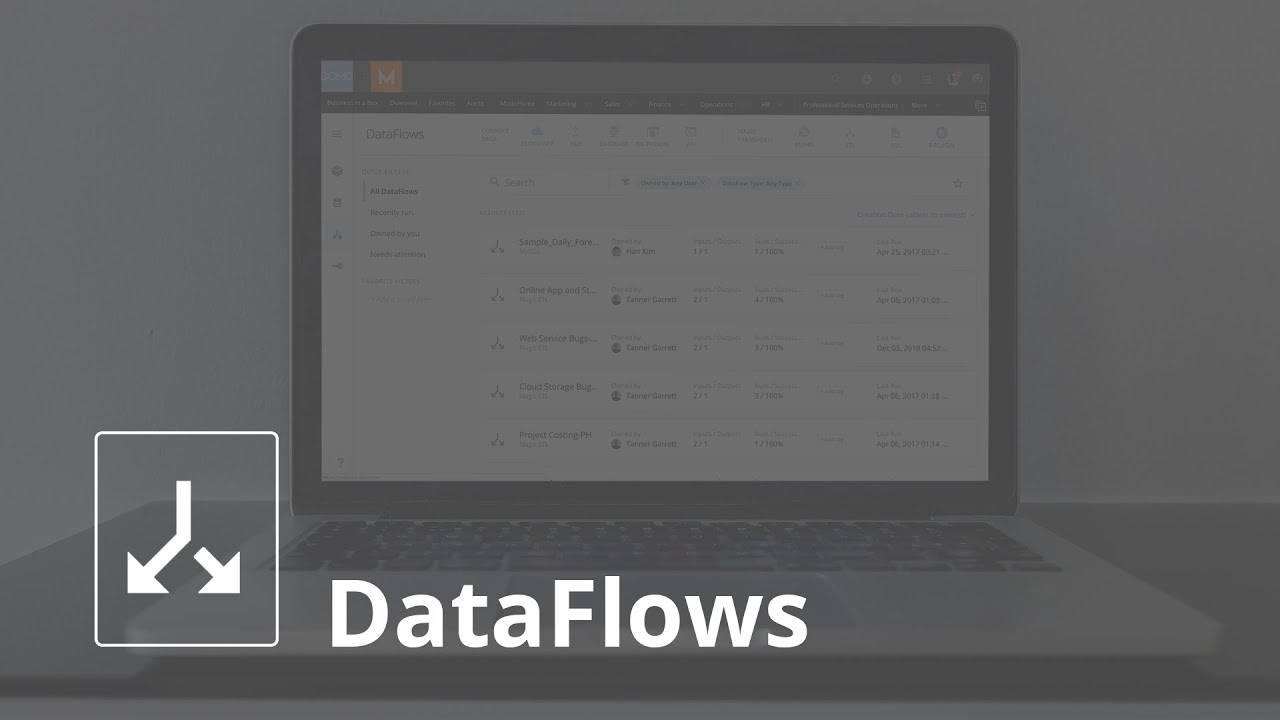 Combining DataSets Using DataFlows