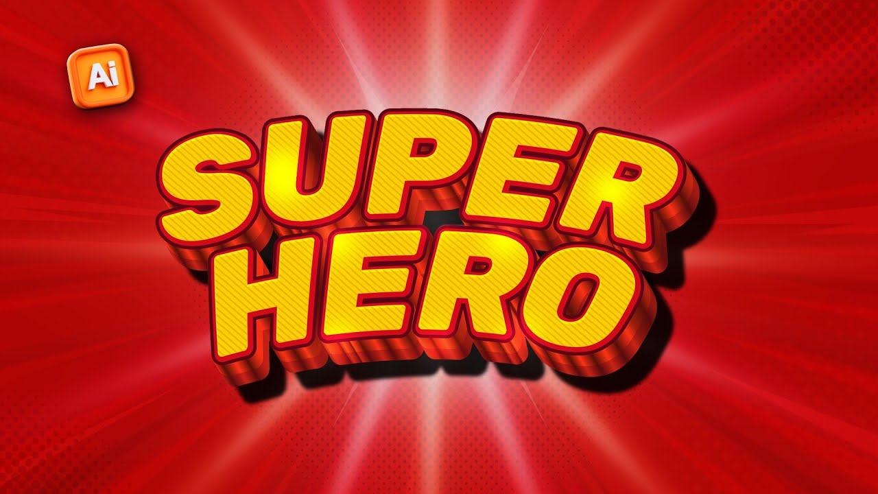 Illustrator CC Tutorial | Graphic Design | 3D Editable Text Effect Illustrator