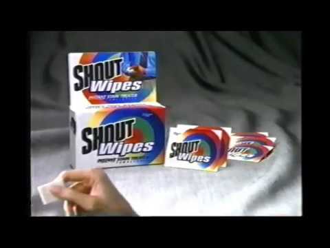 Shout Wipes Stain Remover Commercial 1998