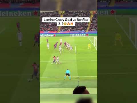 Lamine Yamal Goal | Barcelona vs Benfica 3-1 Highlights | Champions League 2024/25 #football