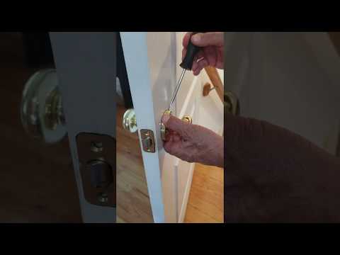 How to replace a Kwikset door knob or lock very simple
