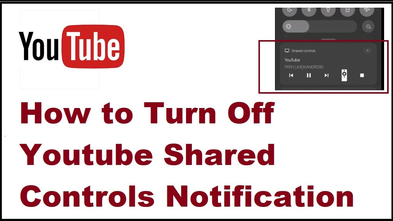 How to Turn Off Youtube Shared Controls Notification