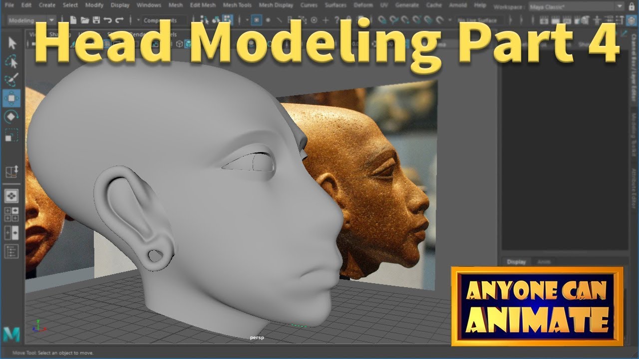 Maya Tutorial | Head Modeling Part 4