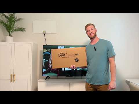 Mohu Leaf Supreme Pro Amplified Indoor HDTV Antenna Unboxing and Setup