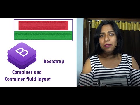 3. Bootstrap 4 container and container fluid layout