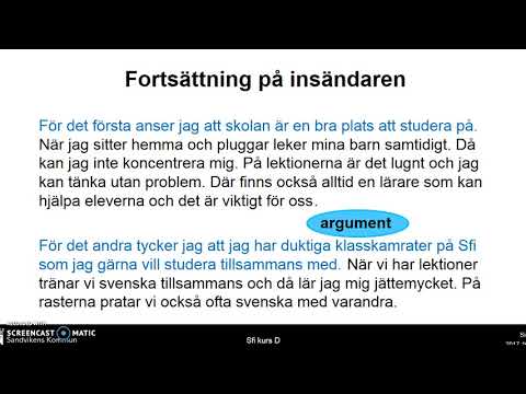 Skriva argumenterande text – Svenska med Lisa