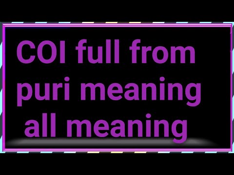 coi ka full form