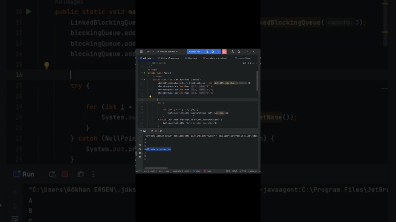 Using LinkedBlockingQueue in Java