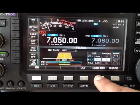 ICOM IC-7600 Roofing Filter And Noise Floor