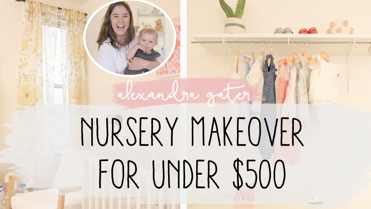 Renter-Friendly Nursery Makeover For Under $500