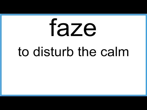faze meaning | Vocabulary for Kids | Children's Dictionary | Learn English Vocabulary
