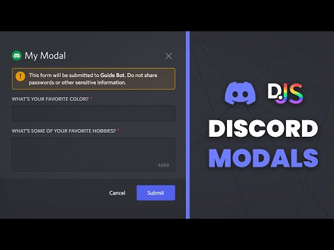 Create Modals in Discord | Discord.js v14 ????