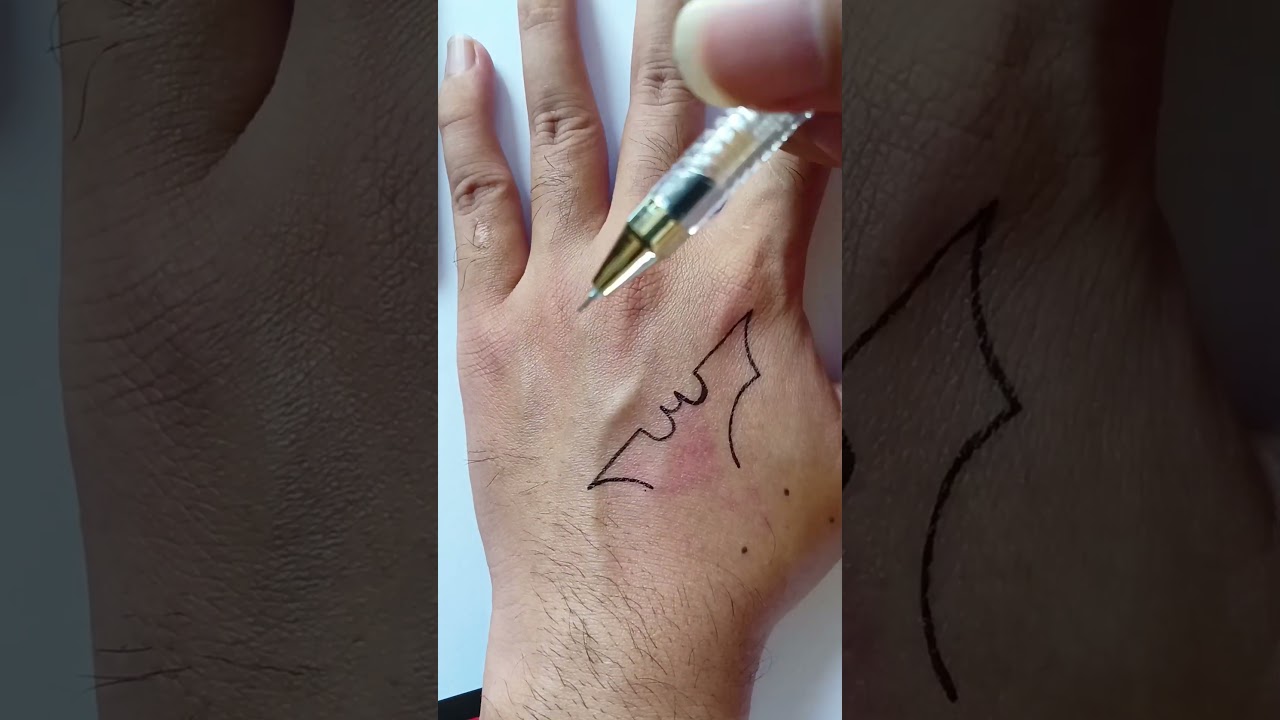 DIY Tattoo Batman Logo's by Pen | tattoo art