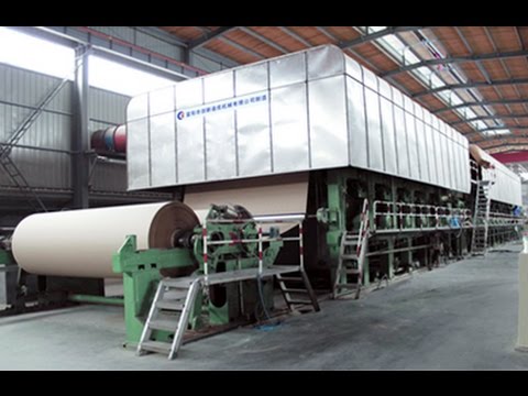 Paper Making Machines - Writing And Printing Paper Making Machine ...