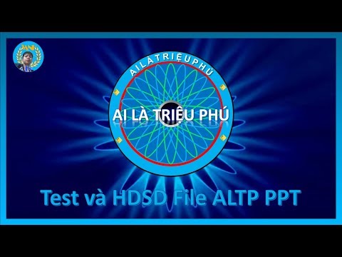 Vanh TV|Test và HDSD File Ai là triệu phú PPT