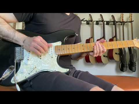 1997 Fender American Standard Stratocaster - Black Maple Neck | Reverb