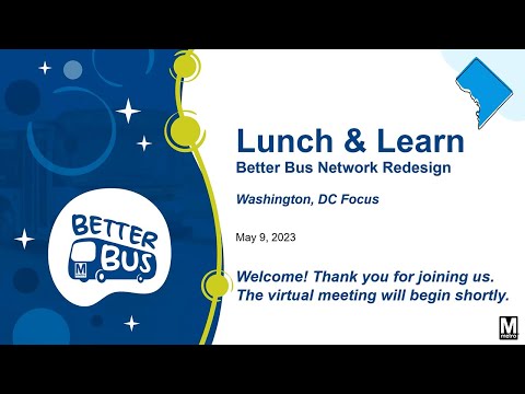 Better Bus Washington, DC Lunch and Learn Webinar