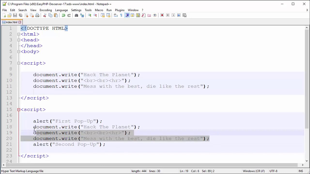 JavaScript Tutorial - 4 - Alerts - PopUp Boxes in JS