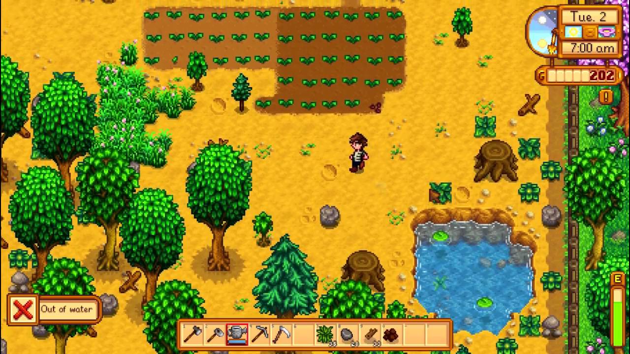 Stardew Valley How To Refill Watering Can. (Quick Tips)