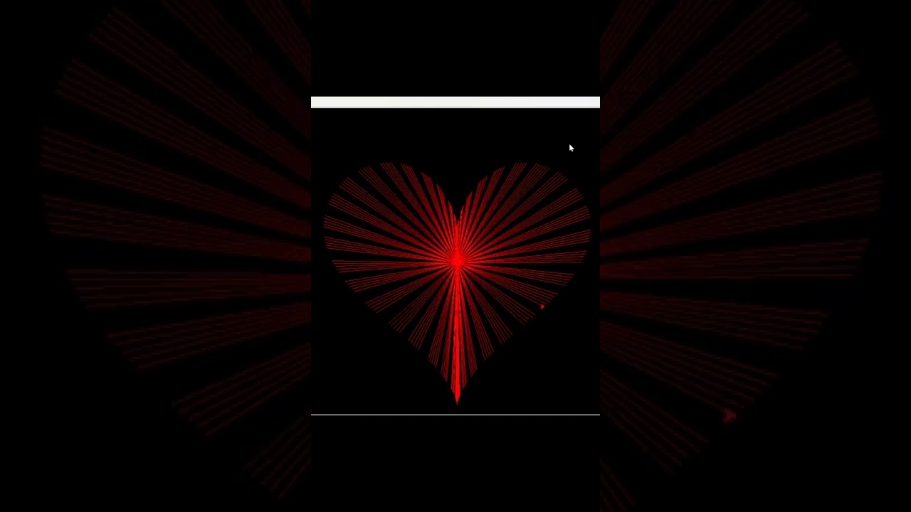 Amazing Red Heart using python Turtle | How can draw heart in python Turtle Animation #python #turtl