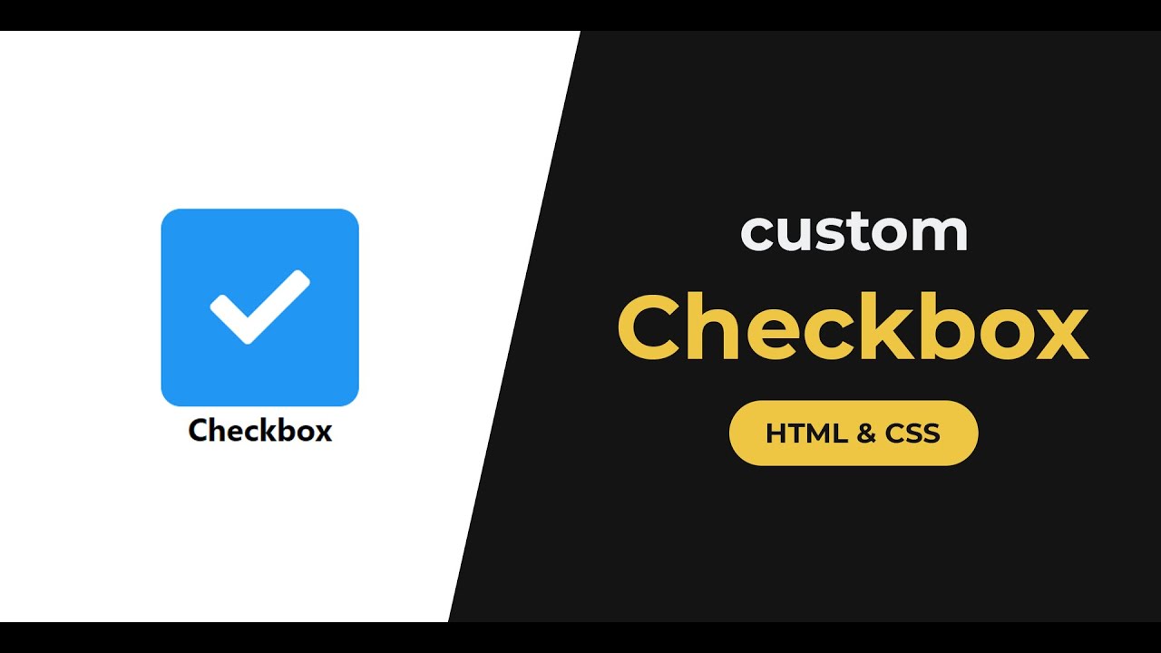 custom checkbox with HTML & CSS