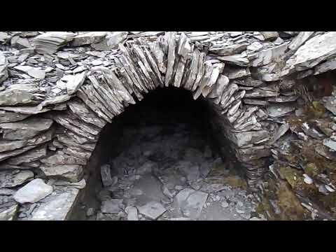Mix of remaining mine parts near old man of coniston