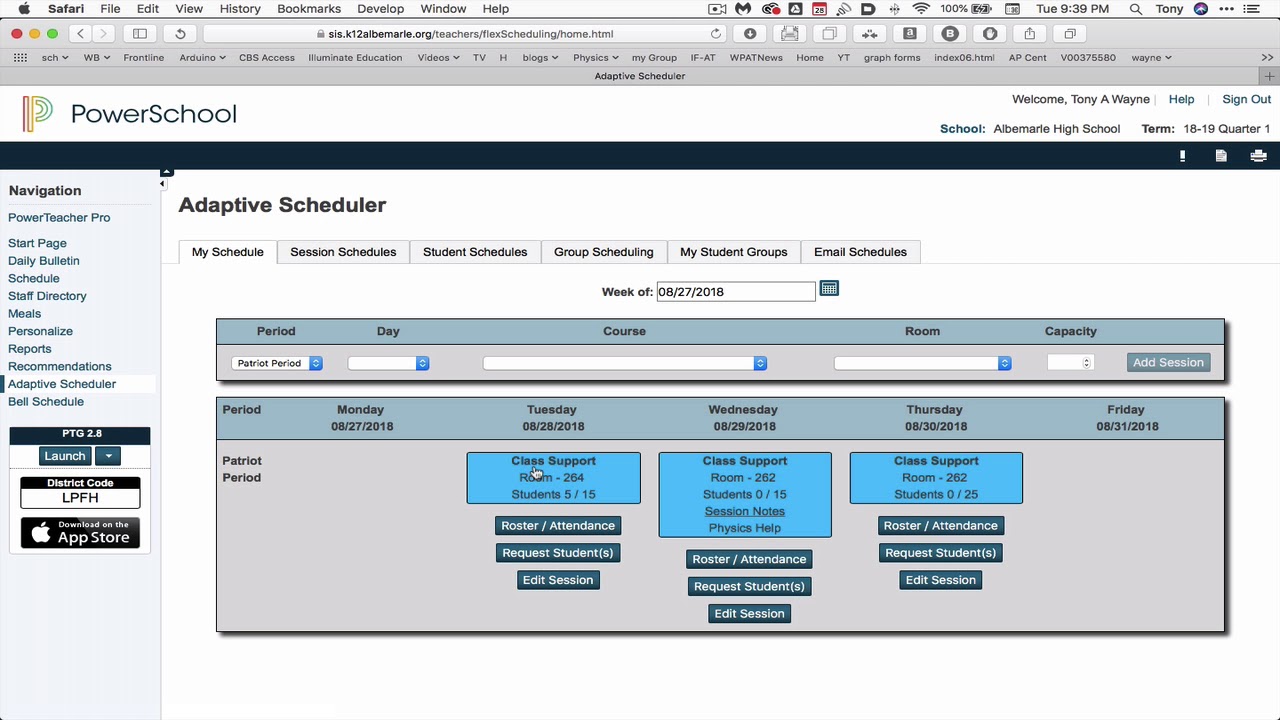 Adaptive Scheduler:Taking Attendance