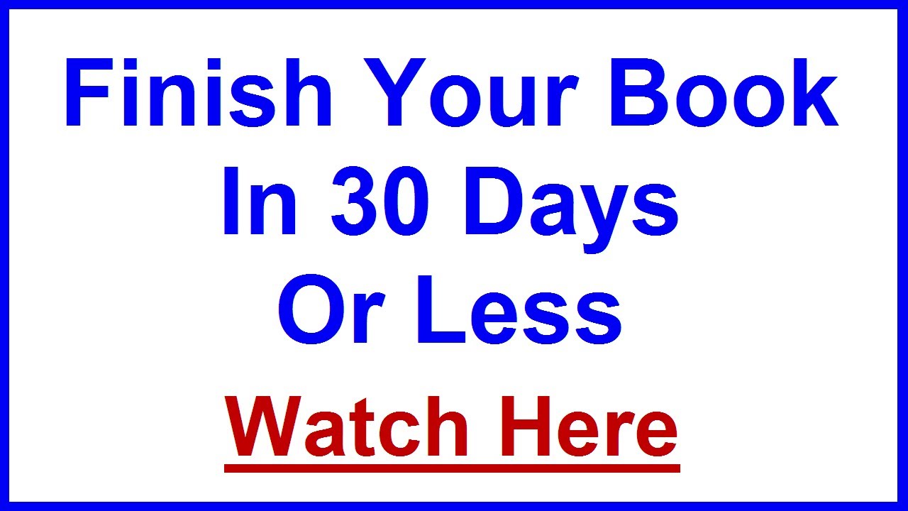 How To Write A Novel in 30 days | Write A Book Quickly | Finish Writing A Book (By Alex Albright)