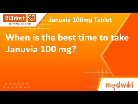 When is the best time to take Januvia 100 mg?