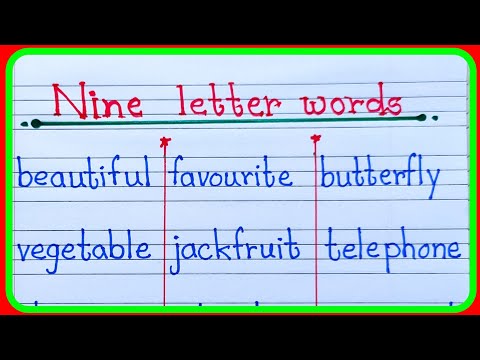 nine letter words in English|9 letter words in English|9 letter words song|English 9 letter words