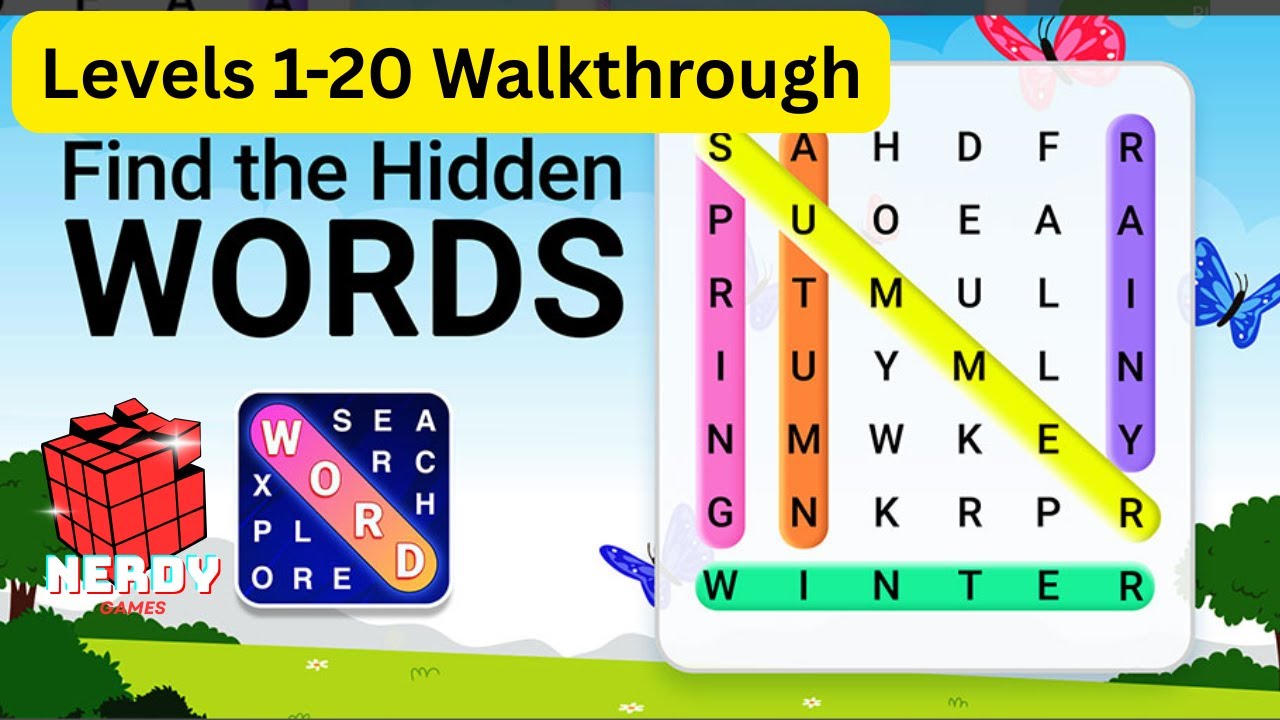 Word Search Explorer Walkthrough | Levels 1-20