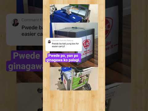 Check-in Baggage - Pwede ba lagyan ng tali ang box?
