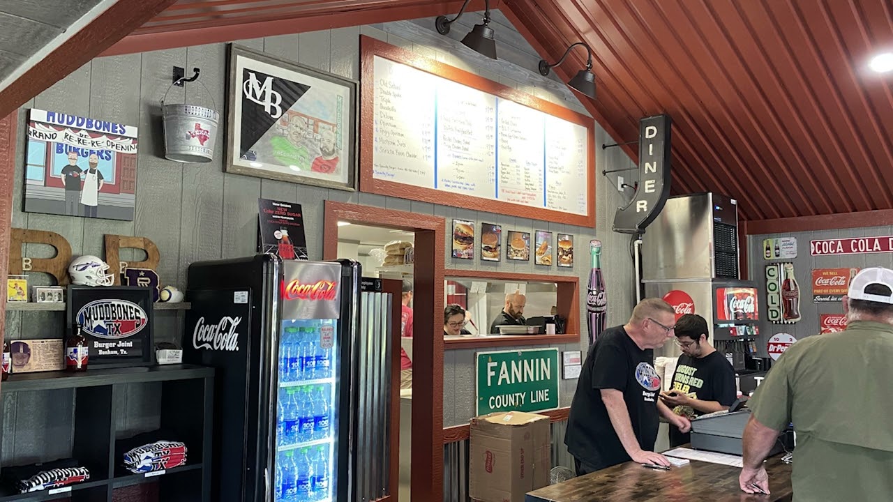 Muddbones burgers and fries in Bonham