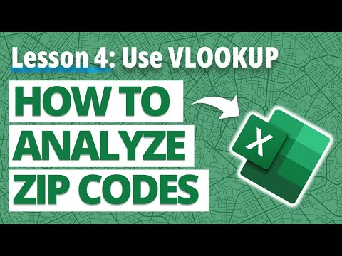 How to Analyze ZIP Codes in Excel with VLOOKUP 💻 [Lesson: 4 of 11]