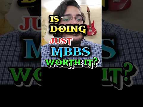 Just Doing MBBS Not Worth it? #neet #mbbs #doctor #aiims
