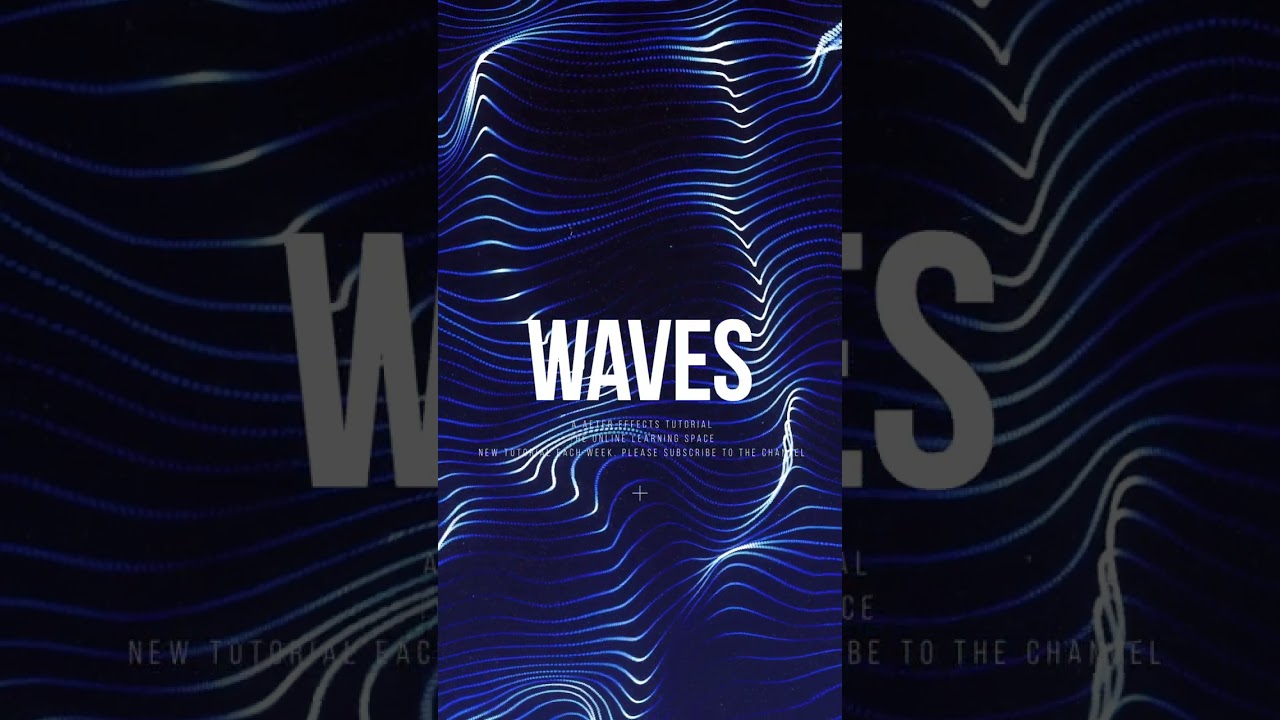 Wave Background Effect | After Effects Tutorial