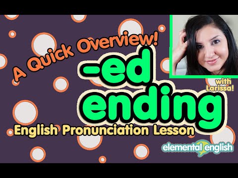 -ed ending: [t], [d] or [Id]? | A Quick Overview