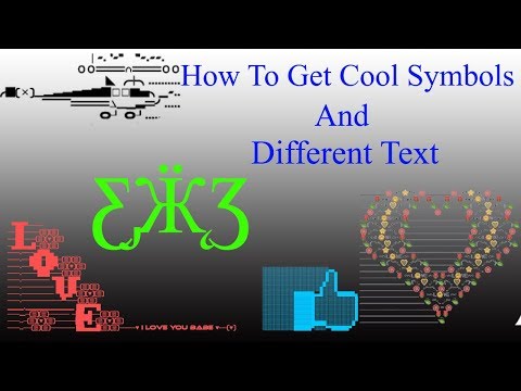 How To Get Cool Symbols And Different Text...In your android mobiles...