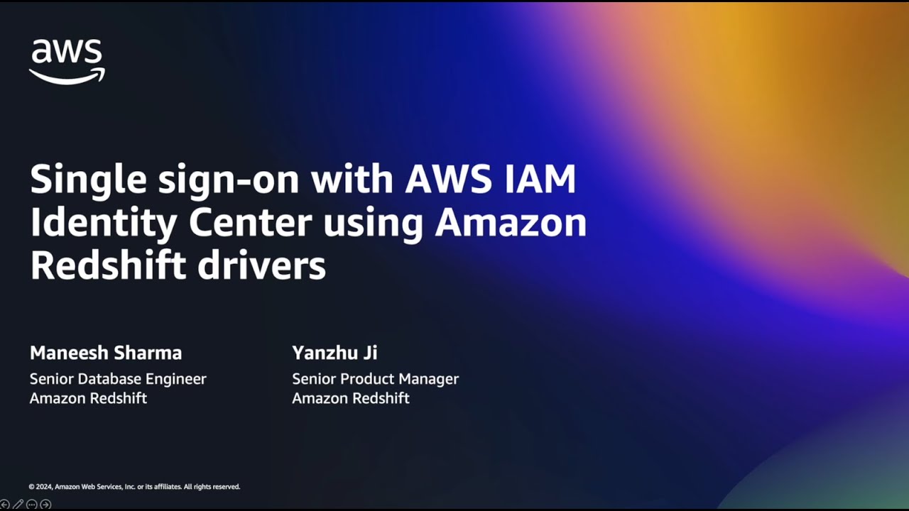 Single Sign On with AWS IAM Identity Center using Amazon Redshift Drivers | Amazon Web Services