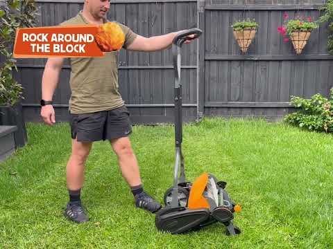Demonstration Fiskars StaySharp Max Reel Mower 460mm Push Cylinder Reel Mower