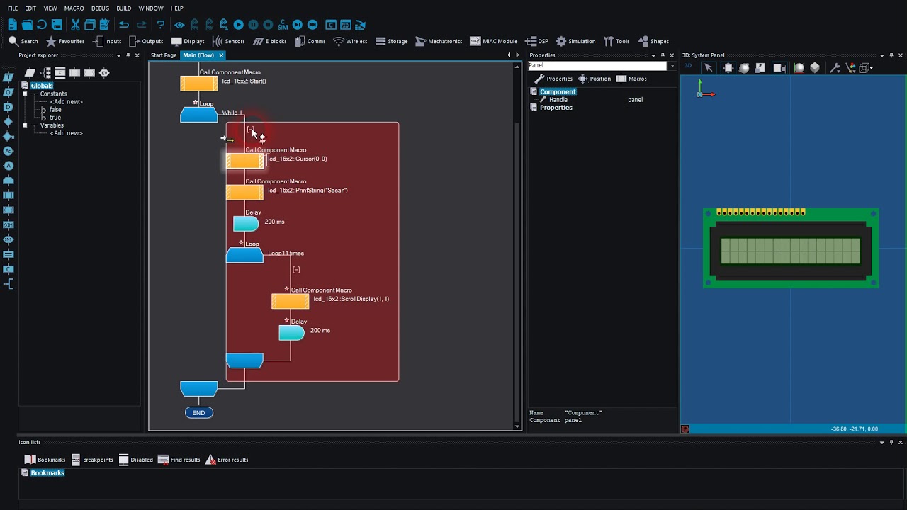 Flowcode Beginners Tutorial 8 Example 1