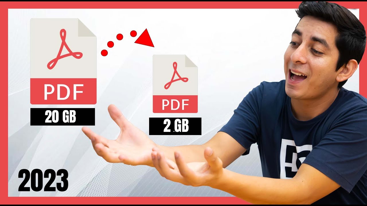How to COMPRESS a PDF File 🚀 REDUCE the SIZE of a LARGE PDF to the maximum (2023)