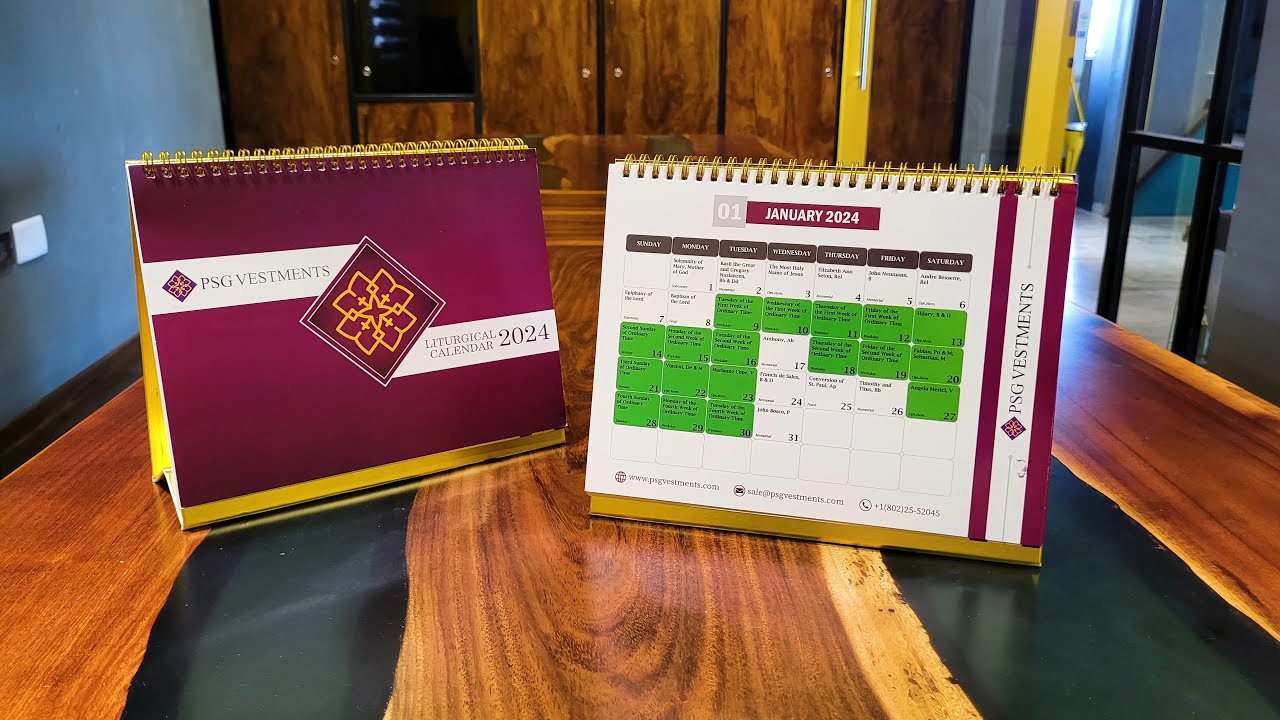 Liturgical Table Calendar 2024